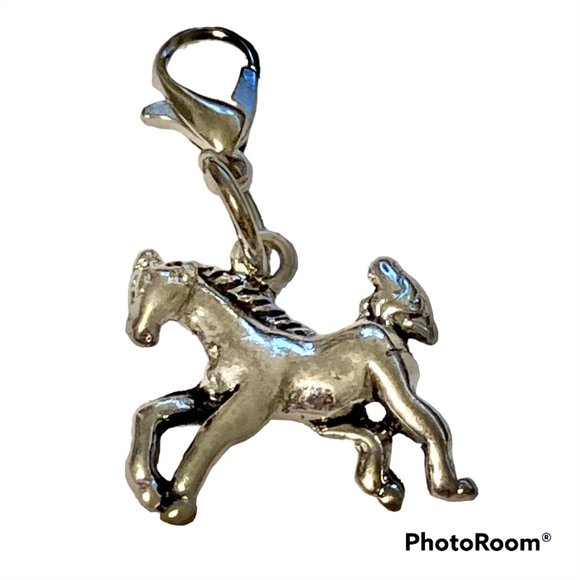 Jewelry | Mustang Horse Clip On Charm Zipper Pull Silver Plated Country ...